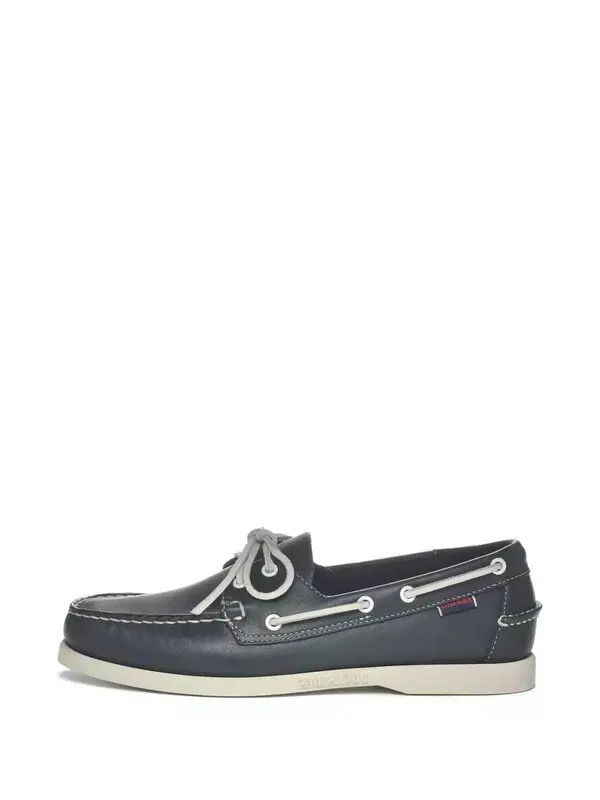 SEBAGO Leather Boat Shoes - Blue