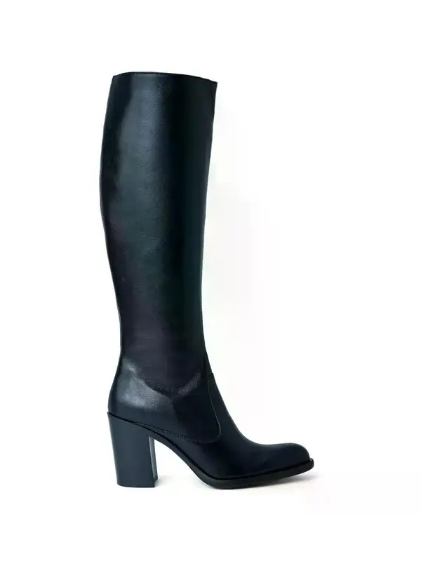Chloé 80mm Leather Knee-high Boots - Black