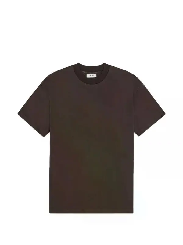 Nn07 Lionel Ribbed Crew-neck T-shirt - Brown