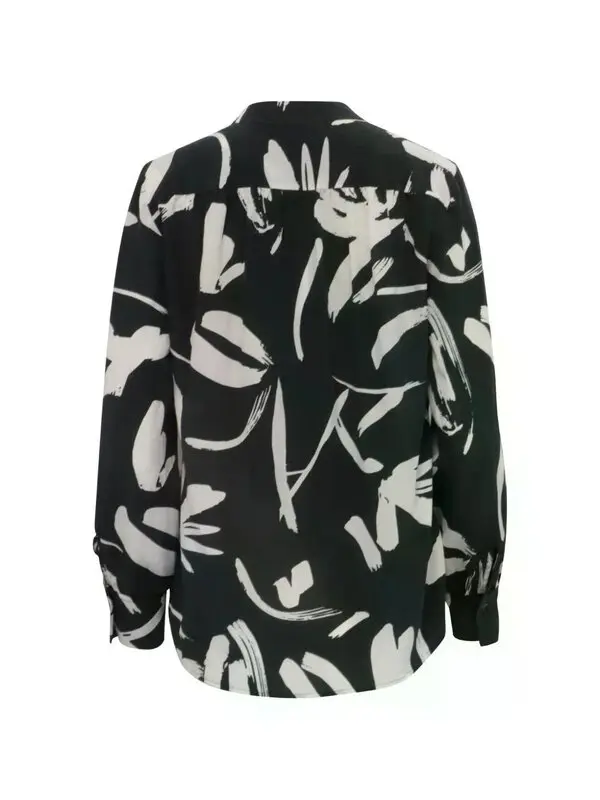 BOSS V-neck Floral Print Blouse