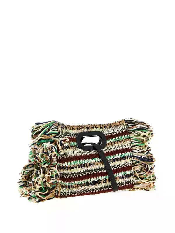 Sacai Fringe Shopping Bag - Neutrals