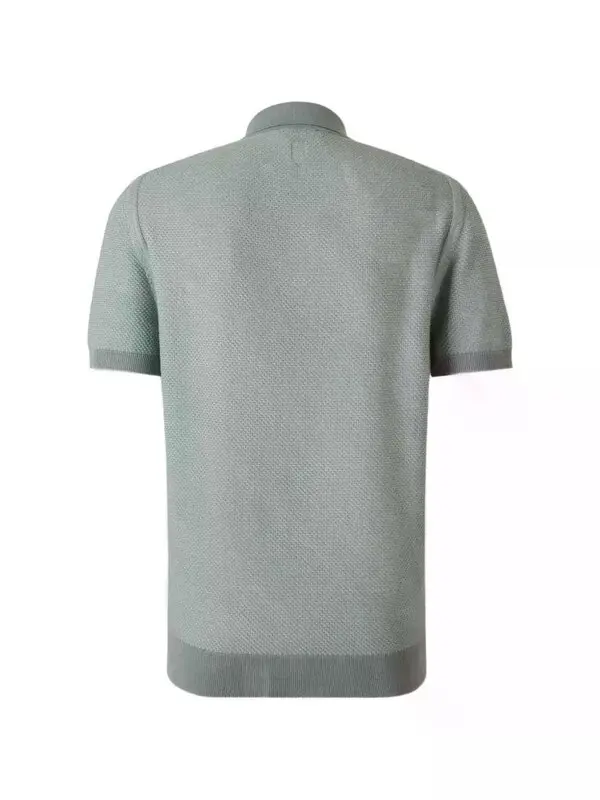 Canali Textured Polo Shirt
