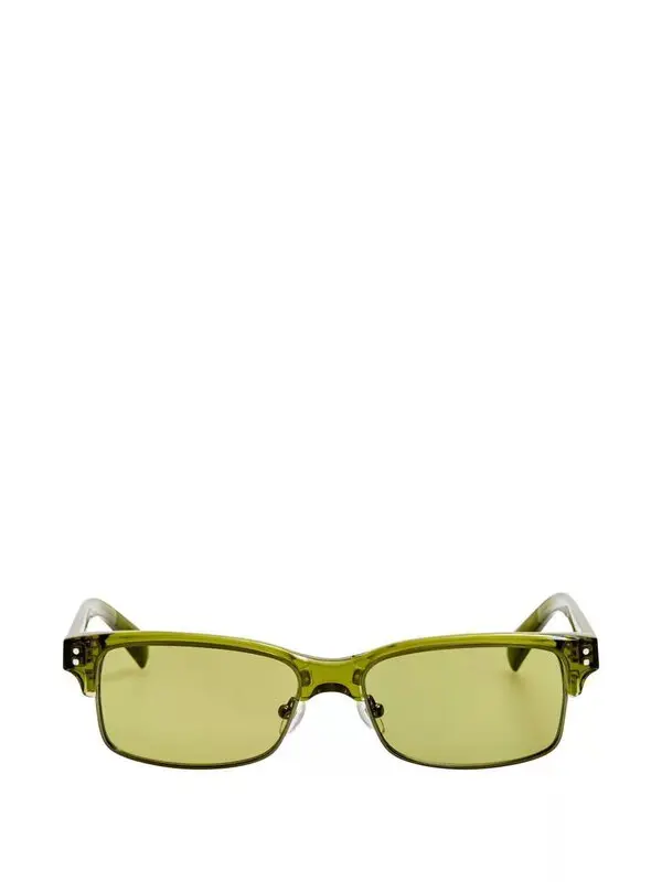 Jacquemus Rectangle Sunglasses - Green