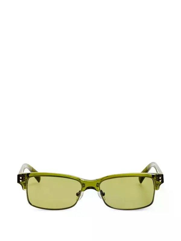 Jacquemus Rectangle Sunglasses - Green