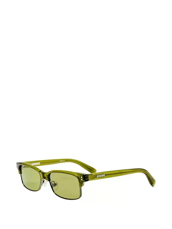 Jacquemus Rectangle Frame Sunglasses - Green