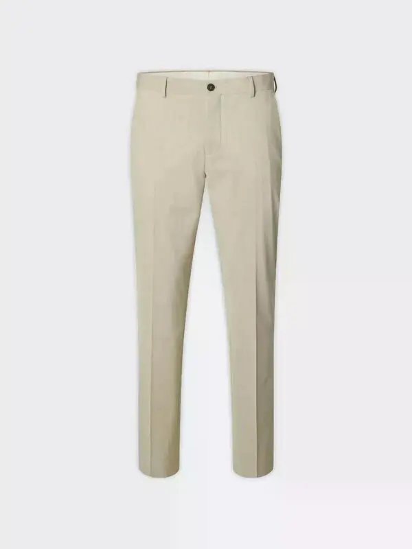 SELECTED 175 Belt-loops Trousers - Neutrals