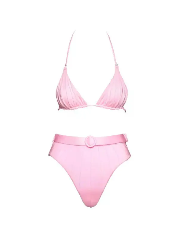 NOIRE SWIMWEAR Belted Bikini - Pink