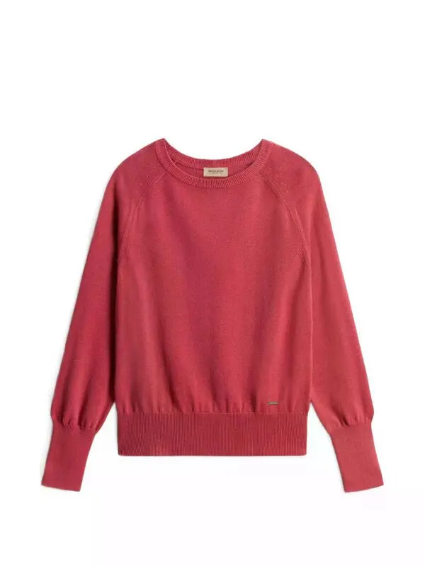 Woolrich Ribbed-knit Raglan-sleeves Sweater - Red