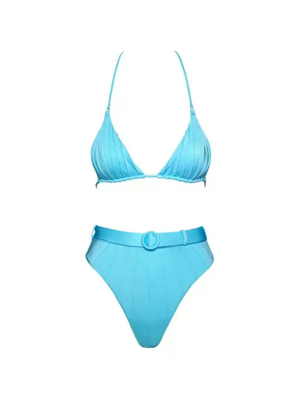 NOIRE SWIMWEAR Belted Bikini - Blue