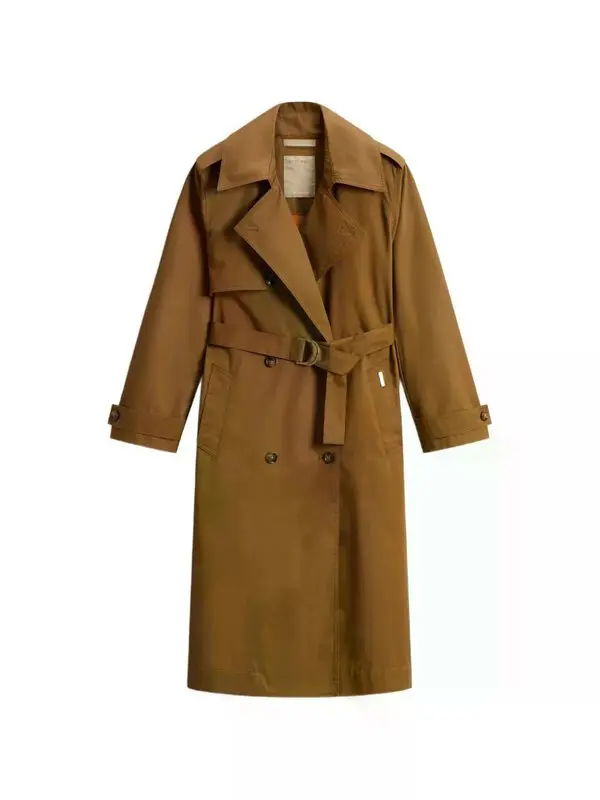 Woolrich Double-breasted Belted Trench Coat - Brown