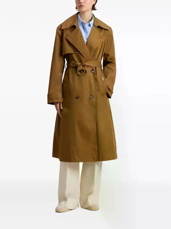 Woolrich Double-breasted Belted Trench Coat