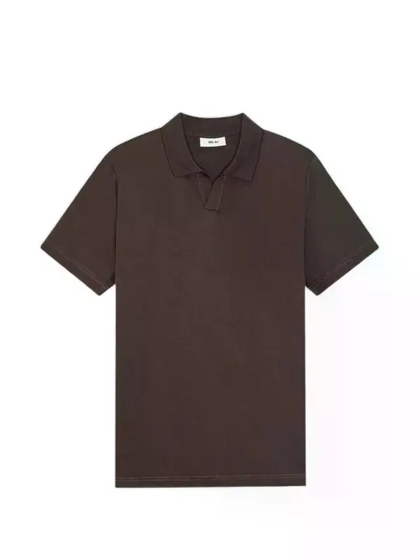 Nn07 Open-collar T-shirt - Brown