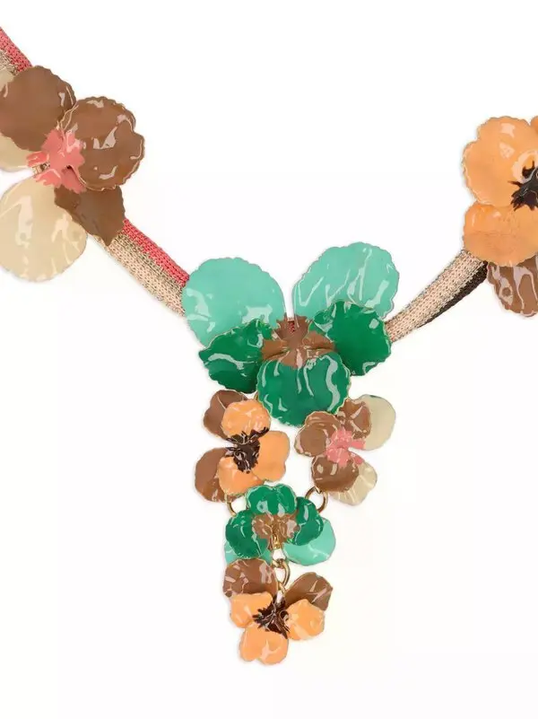 Missoni Floral Striped Necklace