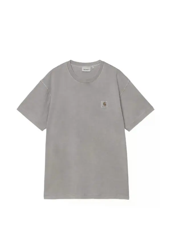 Carhartt Work In Progress Ss Nelson Logo-patch T-shirt - Grey