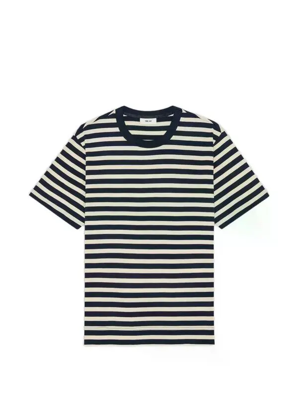 Nn07 Pedro Striped T-shirt - Blue