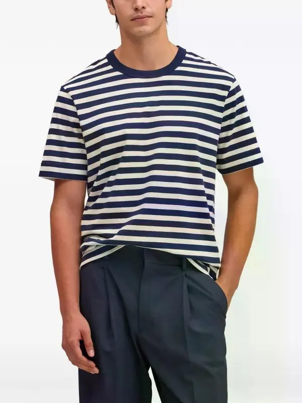 Nn07 Pedro Striped T-shirt - Blue