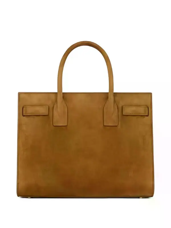 Saint Laurent Baby Sac De Jour Suede Tote Bag - Brown