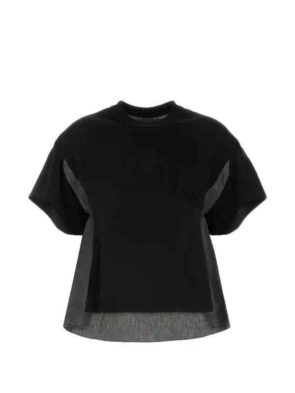 Sacai Cotton T-shirt - Grey