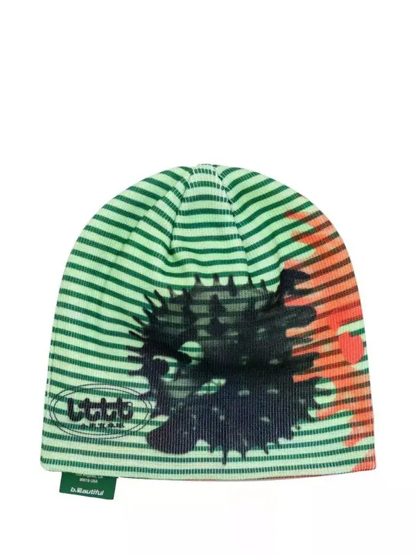 B.EAUTIFUL Striped Beanie Hat