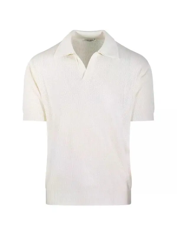 ROBERTO COLLINA Polo-collar T-shirt - Neutrals