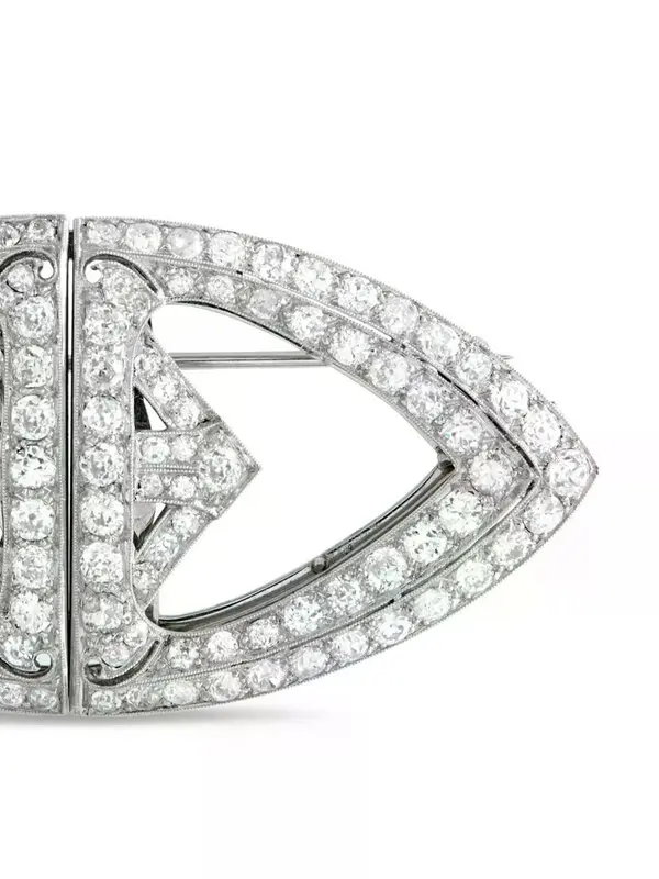 LB EXCLUSIVE Diamond And Platinum Eye-shape Brooch