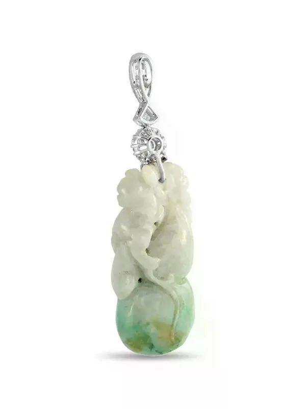 LB EXCLUSIVE Diamond And Jade Pendant