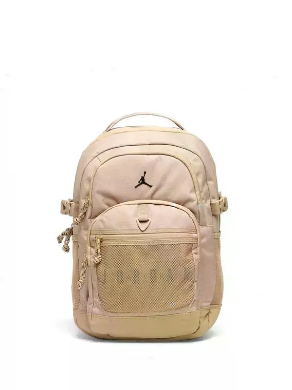 JORDAN Logo-detail Zip-fastening Backpack - Neutrals