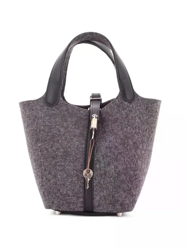Hermès Picotin Lock Pm Bucket Bag Felt With Leather