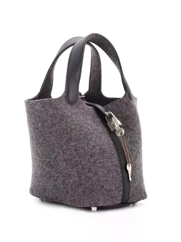 Hermès Picotin Lock Pm Bucket Bag Felt With Leather