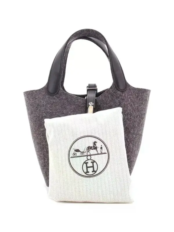 Hermès Picotin Lock Pm Bucket Bag Felt With Leather