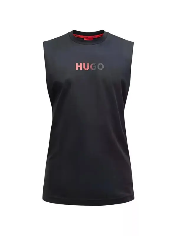 Hugo Logo-detail Tank - Black