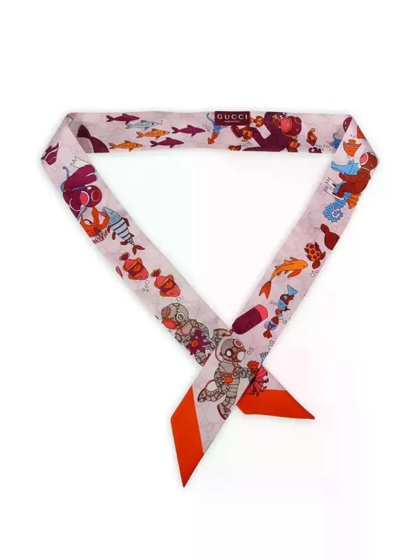 Gucci Cartoon-print Scarf