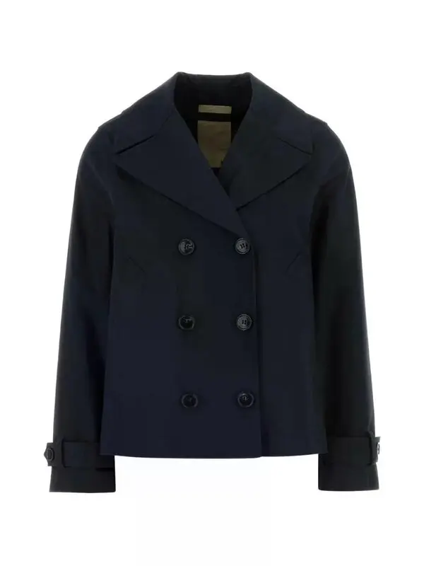 Woolrich Double-breasted Trench Coat - Blue