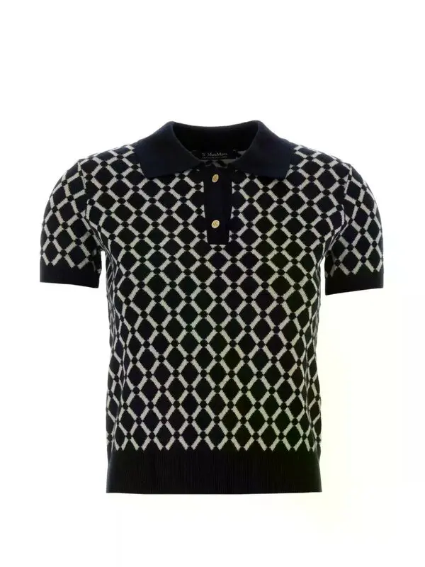 Max Mara Patterned Polo Shirt