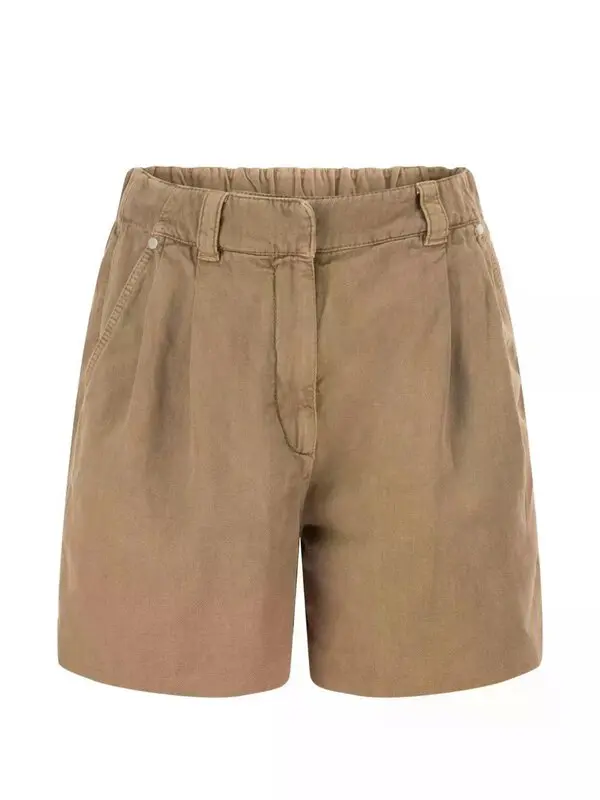 Brunello Cucinelli Patch-pocket Mini Shorts - Brown