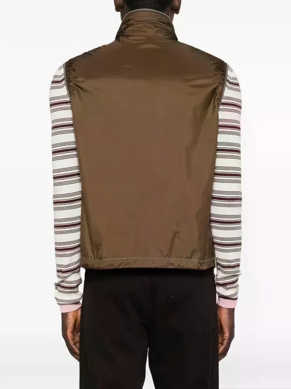 Moncler Ansiei Sleeveless Gilet - Brown