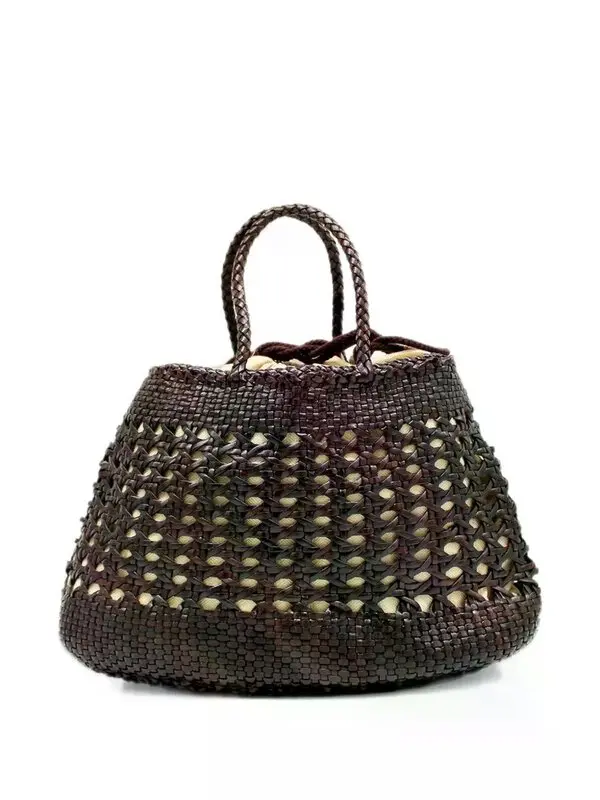 Dragon Diffusion Santa Cano Woven Tote Bag - Coffee
