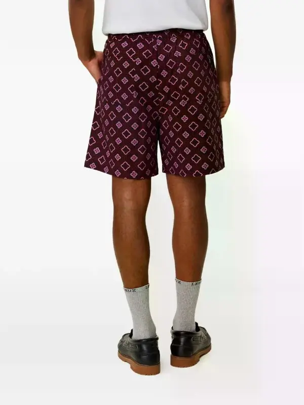 LES DEUX Harry Arabesque Pattern Shorts