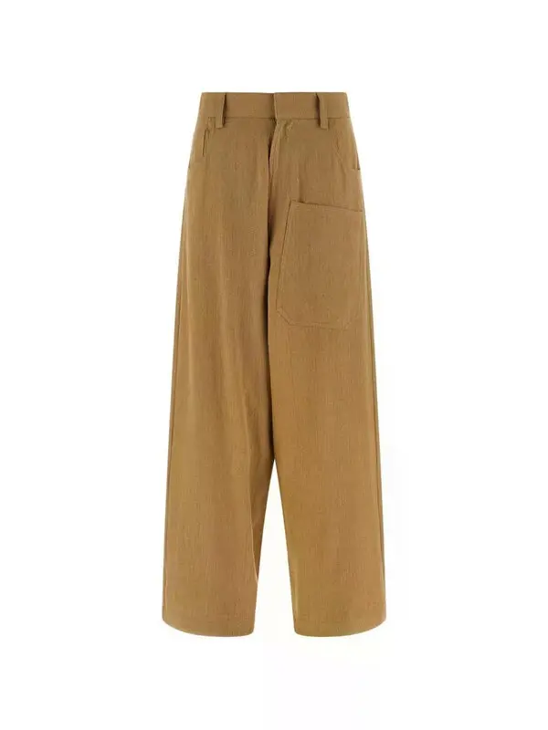 MAISON JEJIA Carla Textured Trousers - Yellow