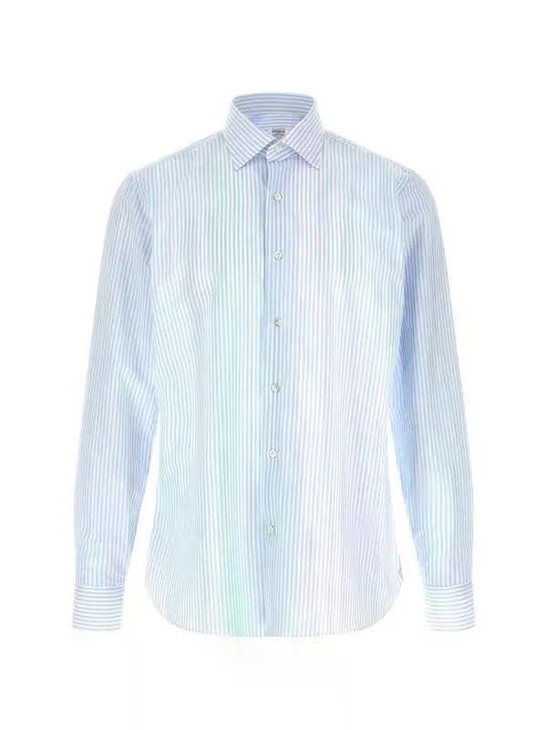 BORRIELLO NAPOLI Striped Buttoned Shirt - Blue