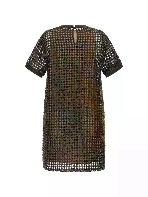 Brunello Cucinelli Sequinned Mesh Dress