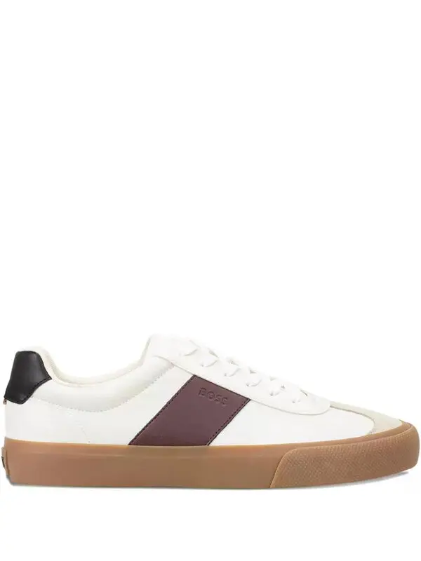BOSS Panelled Sneakers - White