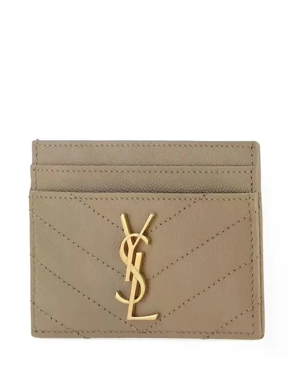 Saint Laurent Cassandre Leather Card Holder