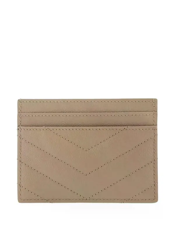 Saint Laurent Cassandre Leather Card Holder