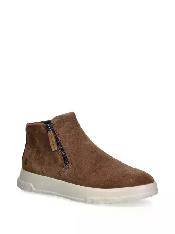 Ecco Zip Suede Boots