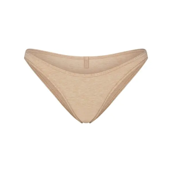 SKIMS Everyday Cotton Bikini - Clay Heather