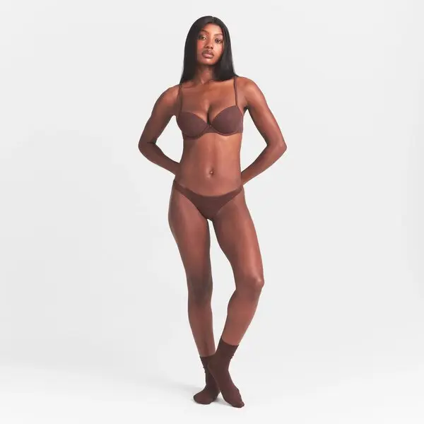 SKIMS Bikini | Grey | | Everyday Cotton - Cocoa Heather