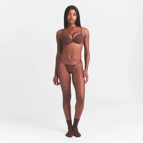 SKIMS String Thong | Grey | | Everyday Cotton - Cocoa Heather