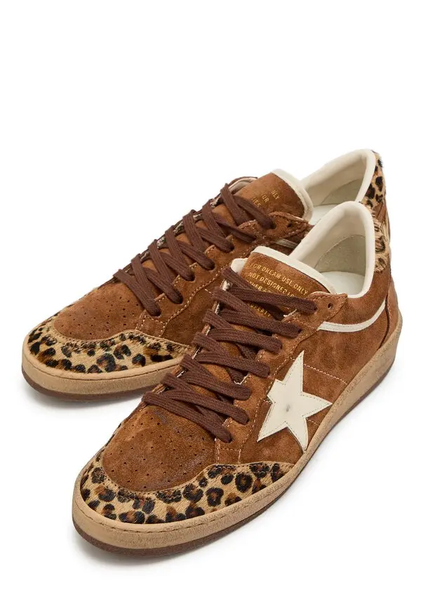 GOLDEN GOOSE Ball Star Print Suede Sneakers
