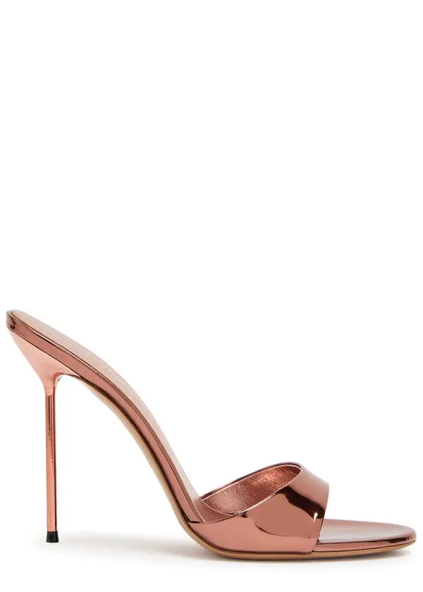 Paris Texas Lidia 105 Metallic Leather Mules